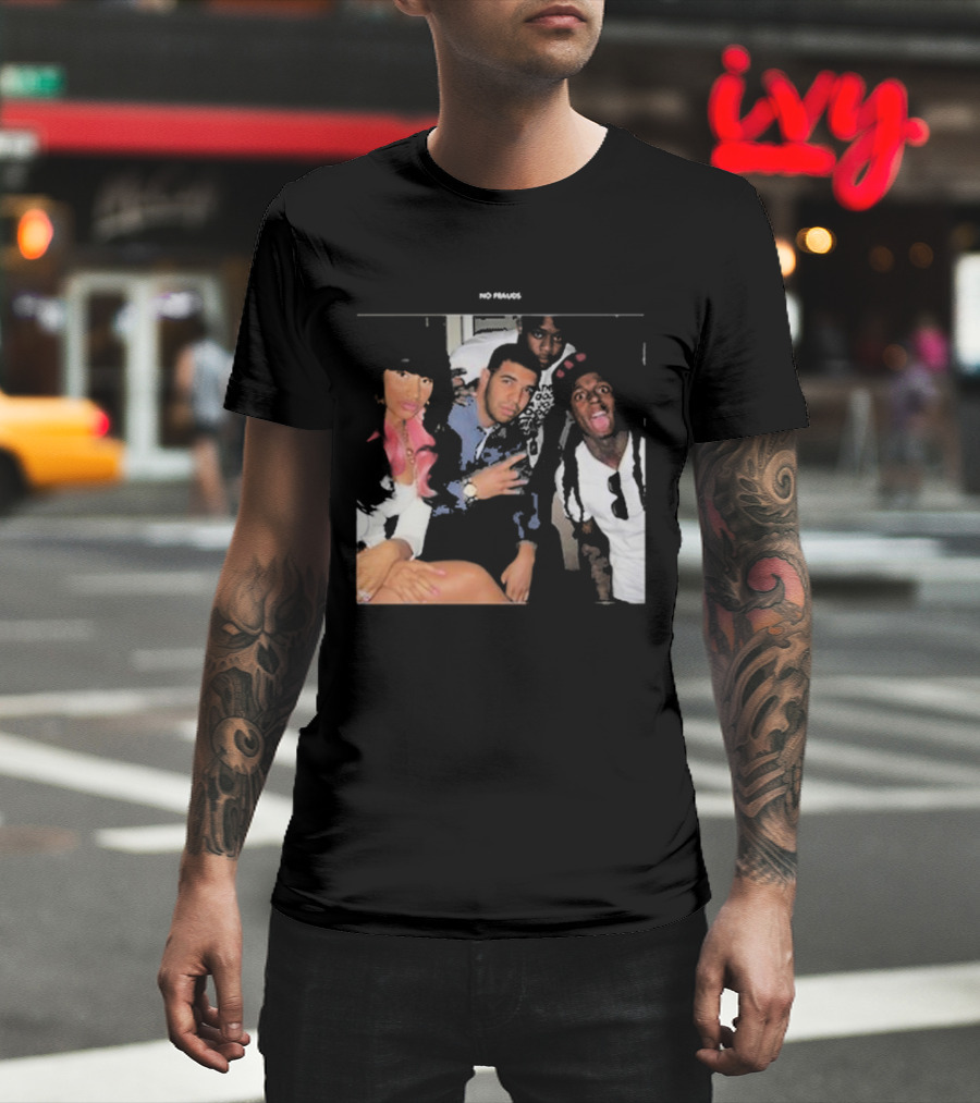 Maiya The Don No Frauds Young Money Crew Photo T-Shirt