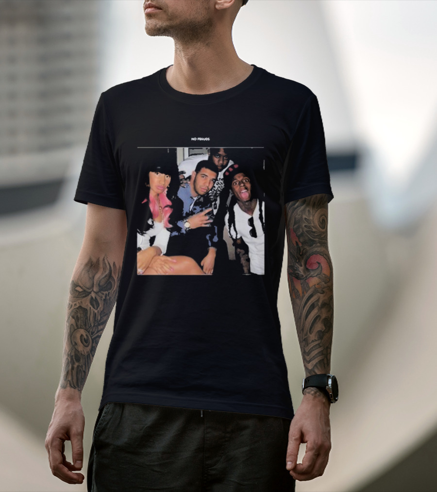 Maiya The Don No Frauds Young Money Crew Photo T-Shirt
