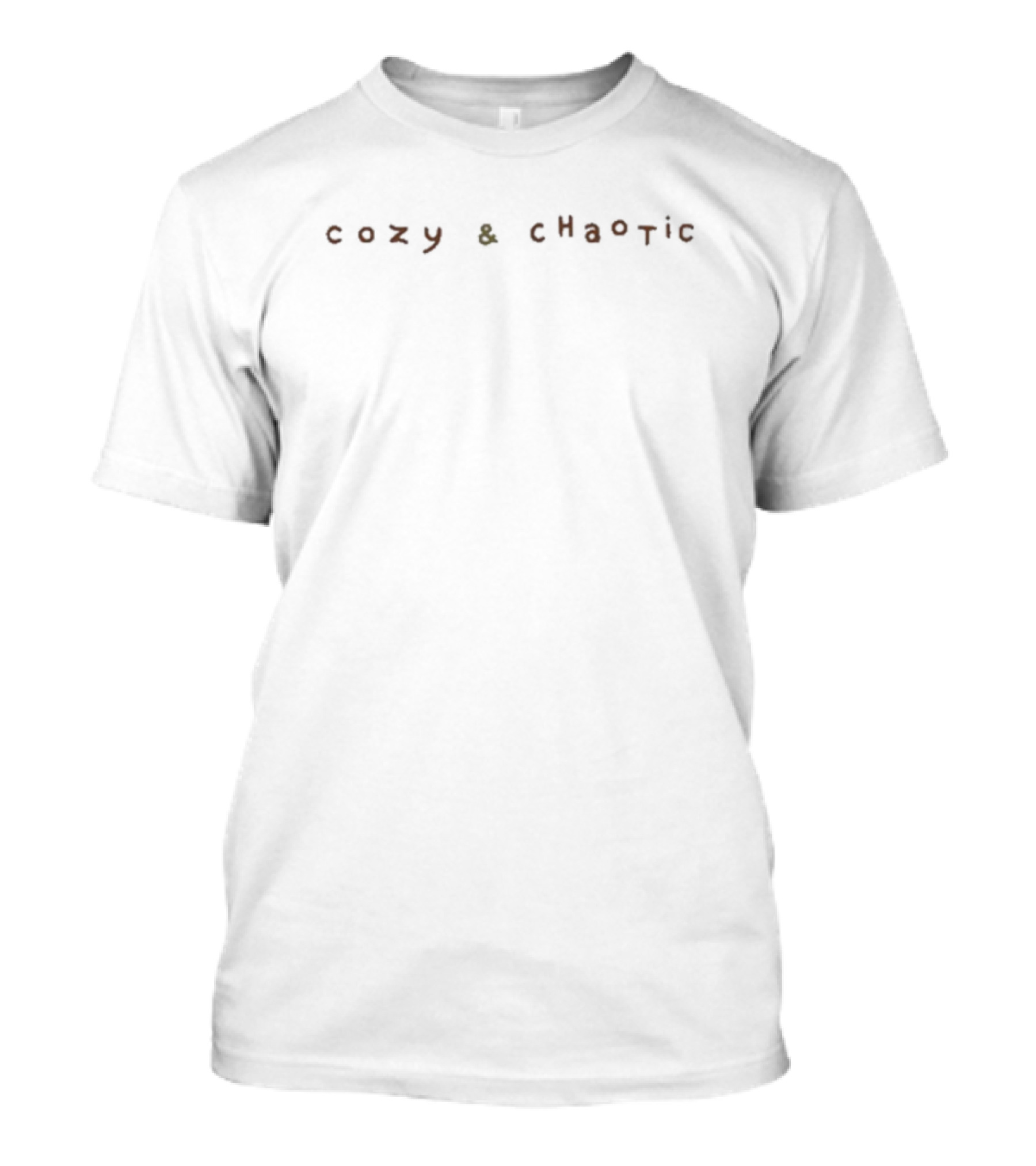 Cozy And Chaotic Vintage Aesthetic Simple Minimalist Text T-Shirt