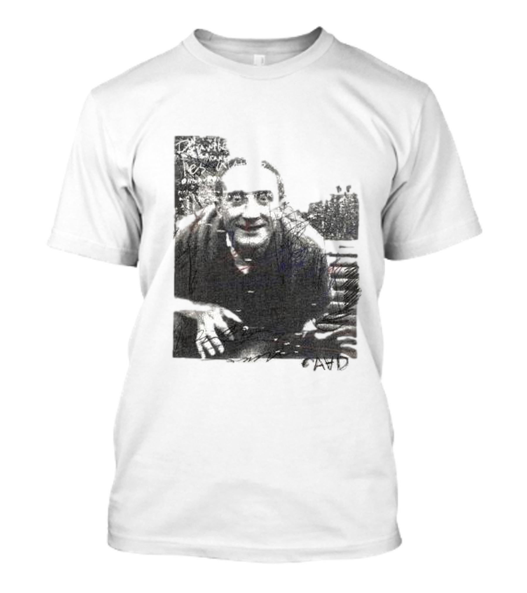 Duchamp Portrait AVID Text Compilation T-Shirt