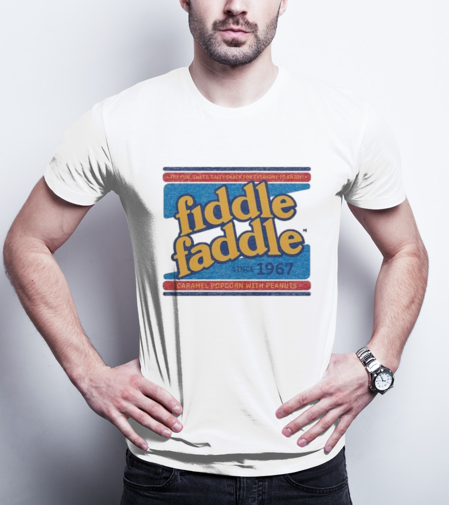 Fiddle Faddle Caramel Popcorn With Peanuts Since 1967 T-Shirt