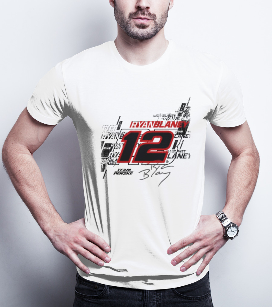 Ryan Blaney 12 Team Penske Signature Racing T-Shirt