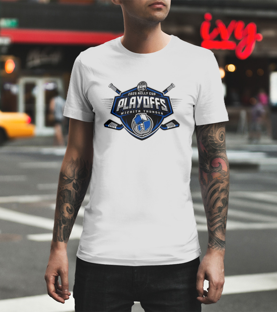 ECHL 2025 Kelly Cup Playoff Wichita Thunder T-Shirt
