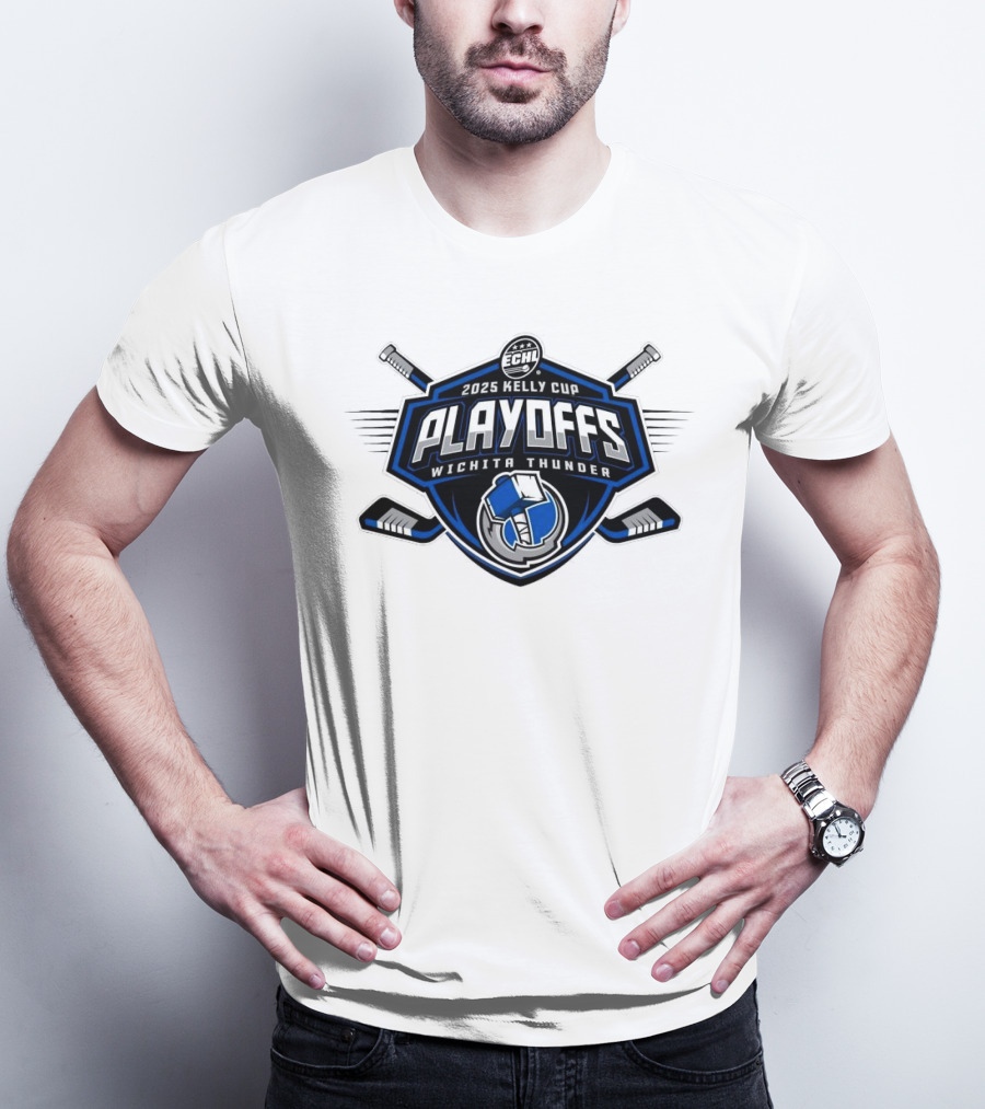ECHL 2025 Kelly Cup Playoff Wichita Thunder T-Shirt
