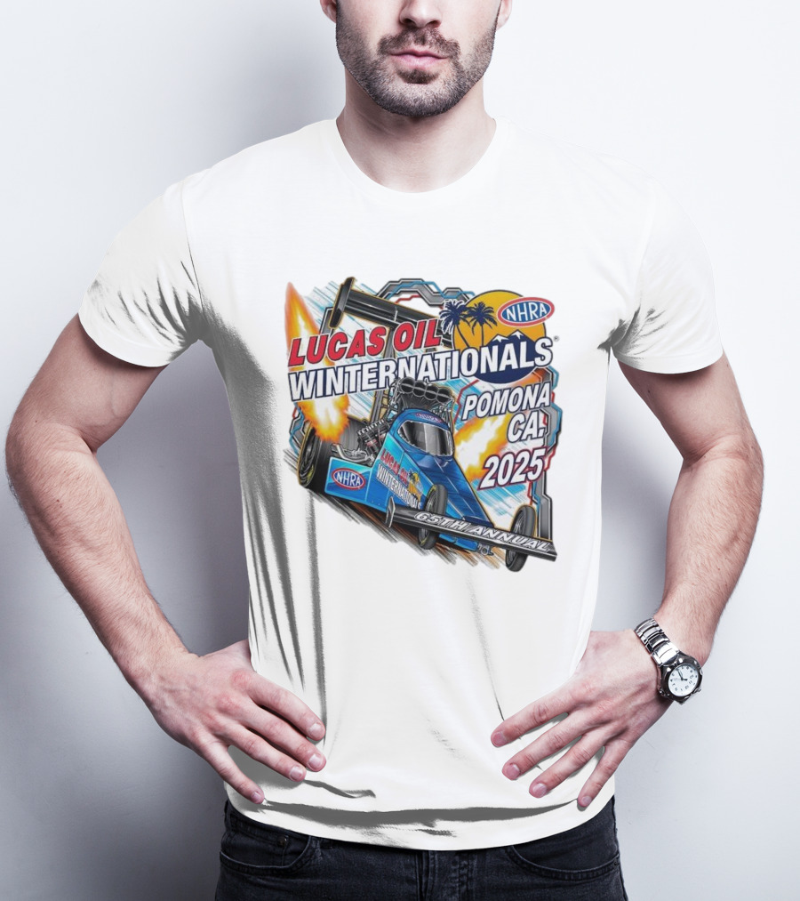 Lucas Oil NHRA Winternationals Pomona CA 2025 65th Annual T-Shirt