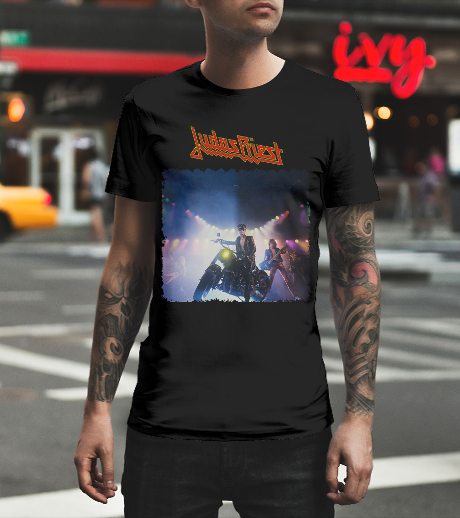 Judas Priest Unleashed In The East Motorcycle Concert Scene T-Shirt