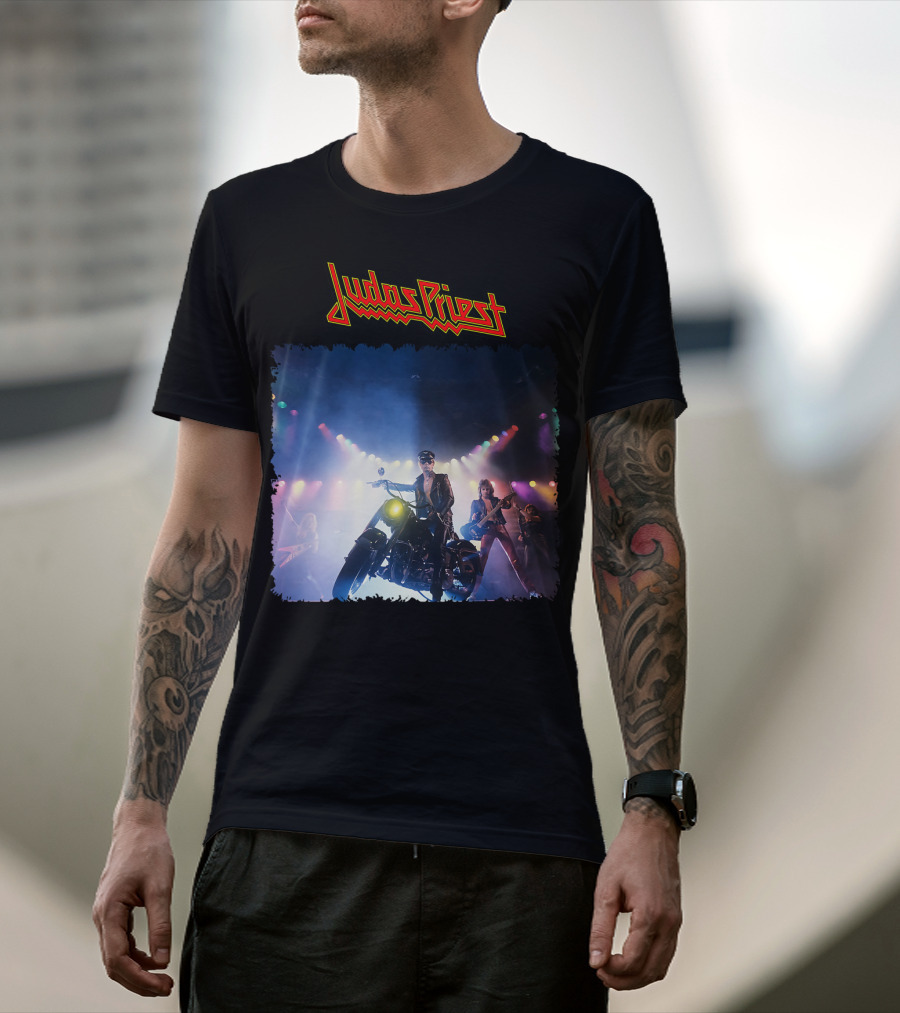 Judas Priest Unleashed In The East Motorcycle Concert Scene T-Shirt