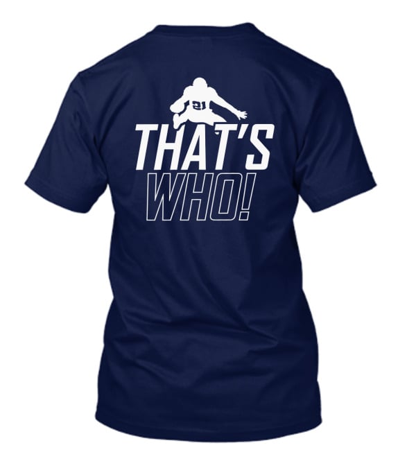 That's Who Football Player Iconic Number 21 Leap T-Shirt
