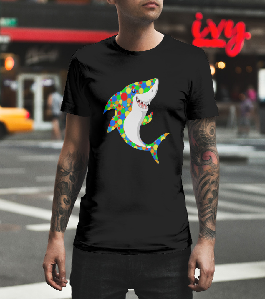 Polka Dot Shark Celebration For International Dot Day T-Shirt