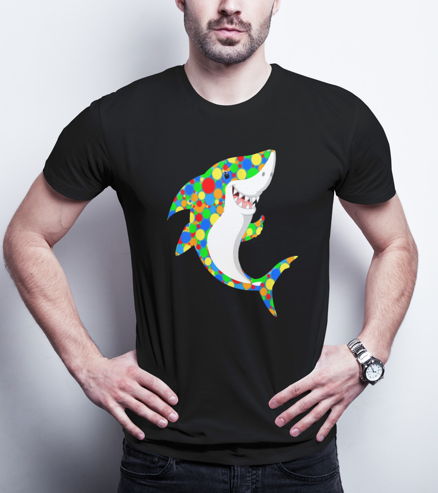 Polka Dot Shark Celebration For International Dot Day T-Shirt