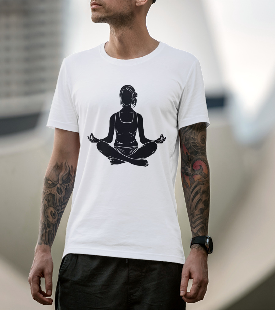 Namast'ay Home Get High Weed Yoga Meditation Pose T-Shirt