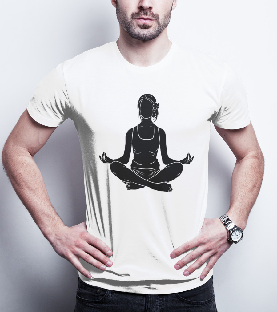 Namast'ay Home Get High Weed Yoga Meditation Pose T-Shirt