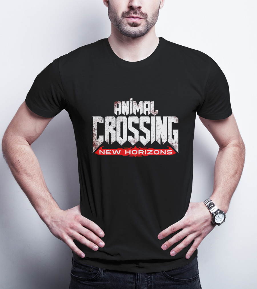 Animal Crossing New Horizons Doom Eternal Crossover T-Shirt