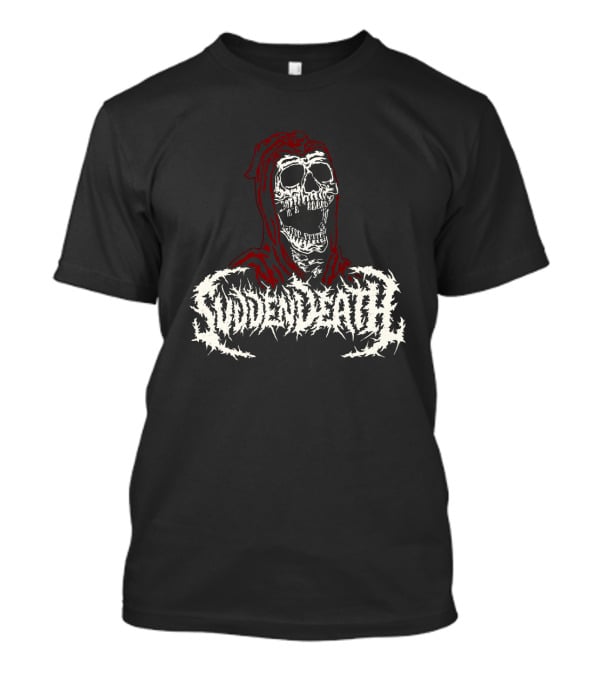 Svdden Death Skull Hooded Figure Logo Merch T-Shirt