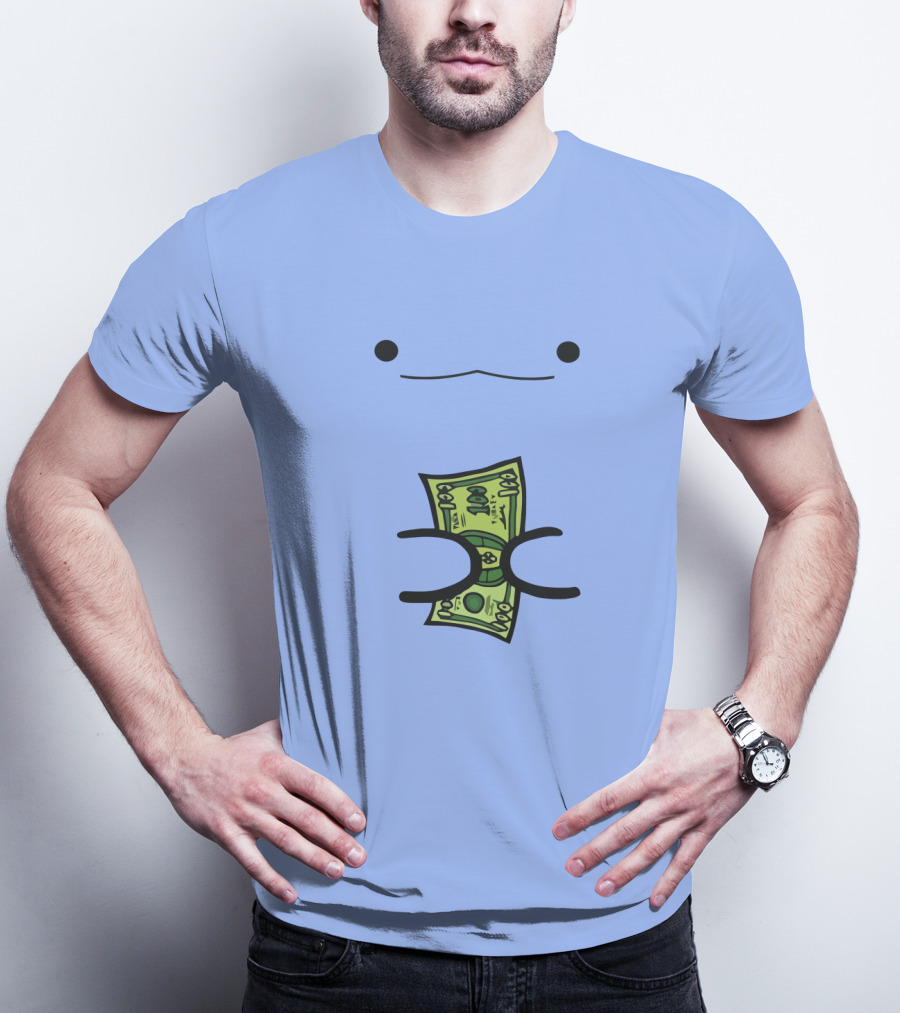 Turkey By ZHC Smiling Cartoon Creature Holding Money T-Shirt