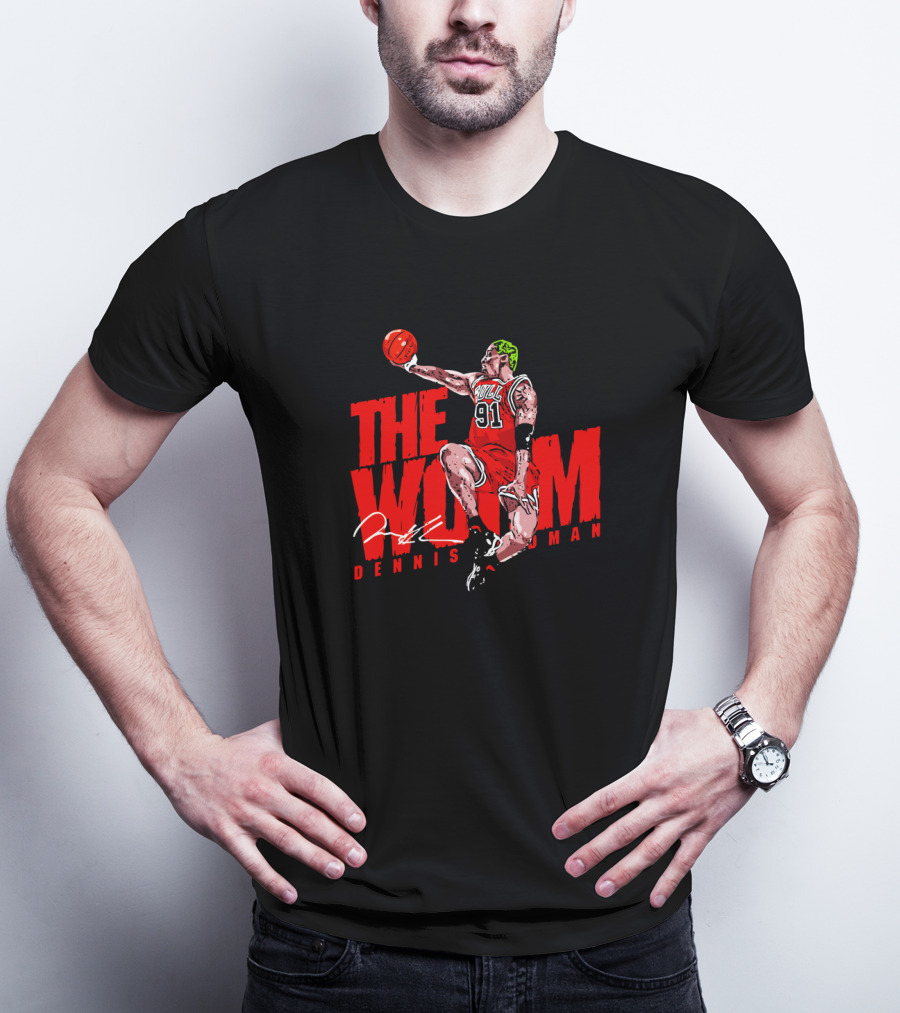 The Worm Dennis Rodman Bulls 91 T-Shirt