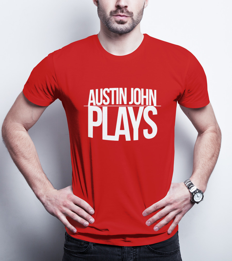 AUSTIN JOHN PLAYS Red Print T-Shirt