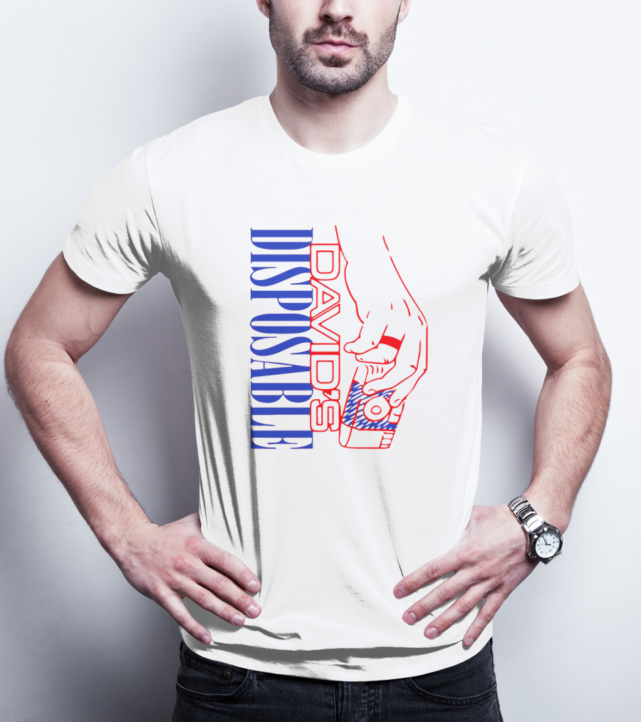 David's Disposable Camera Red And Blue Hand T-Shirt