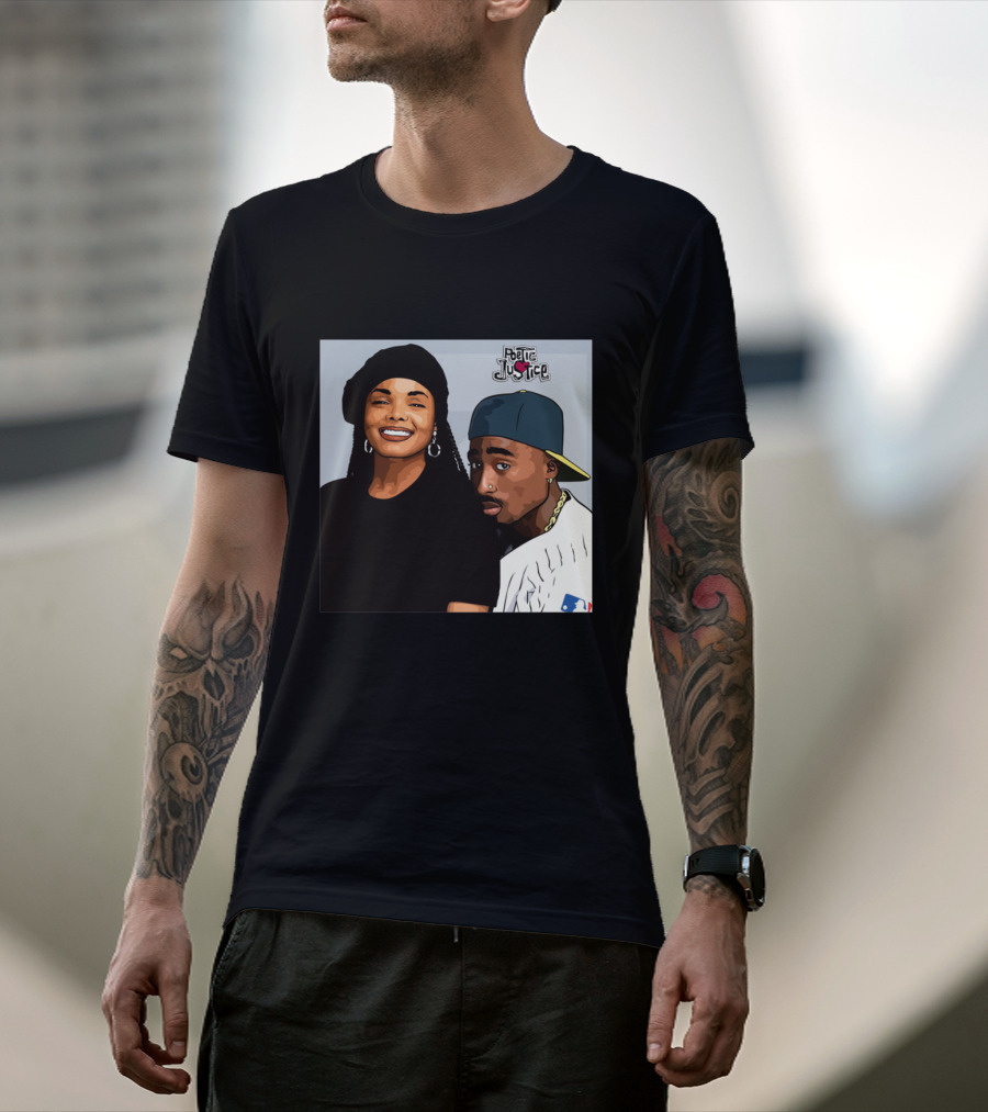 Poetic Justice Janet Jackson Tupac Shakur Baseball Cap MLB T-Shirt