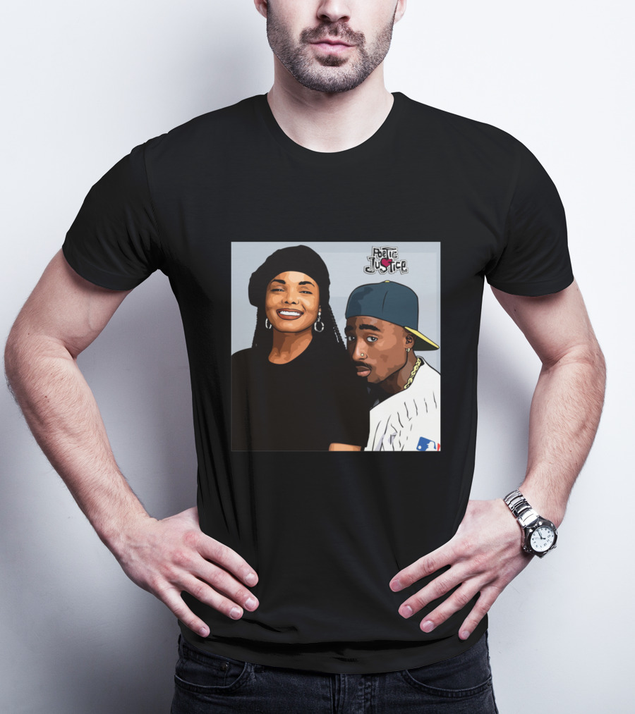 Poetic Justice Janet Jackson Tupac Shakur Baseball Cap MLB T-Shirt