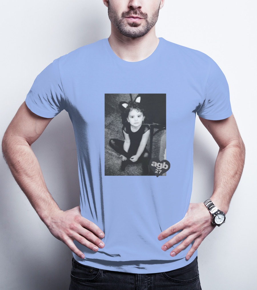 Agb 27 Vintage Style Cat Costume Photograph T-Shirt