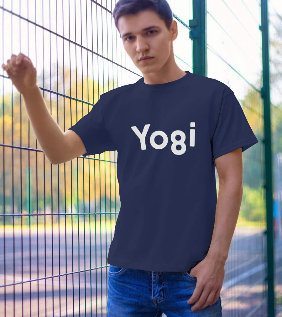 Yogi Bear Cartoon Lettering Bold Playful T-Shirt