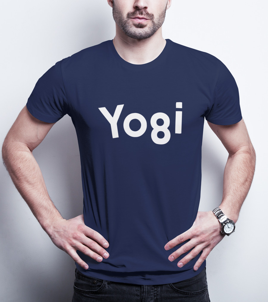Yogi Bear Cartoon Lettering Bold Playful T-Shirt