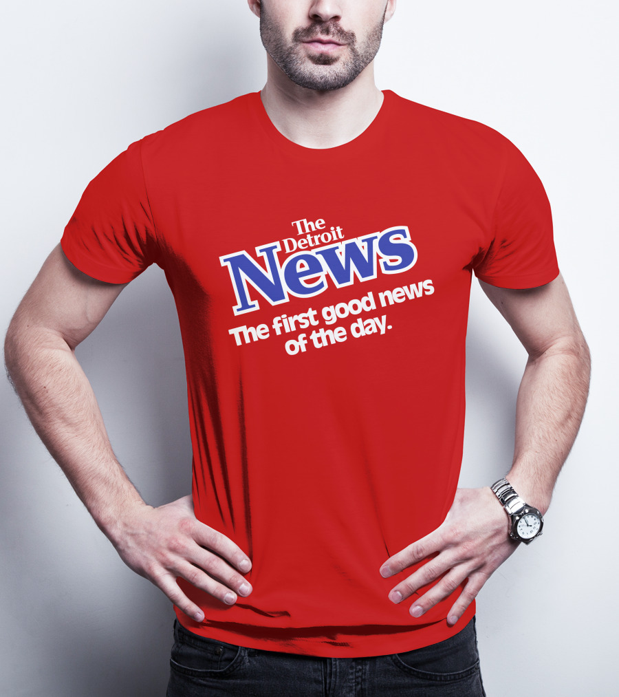 The Detroit News The First Good News Of The Day Vintage Shirrt T-Shirt