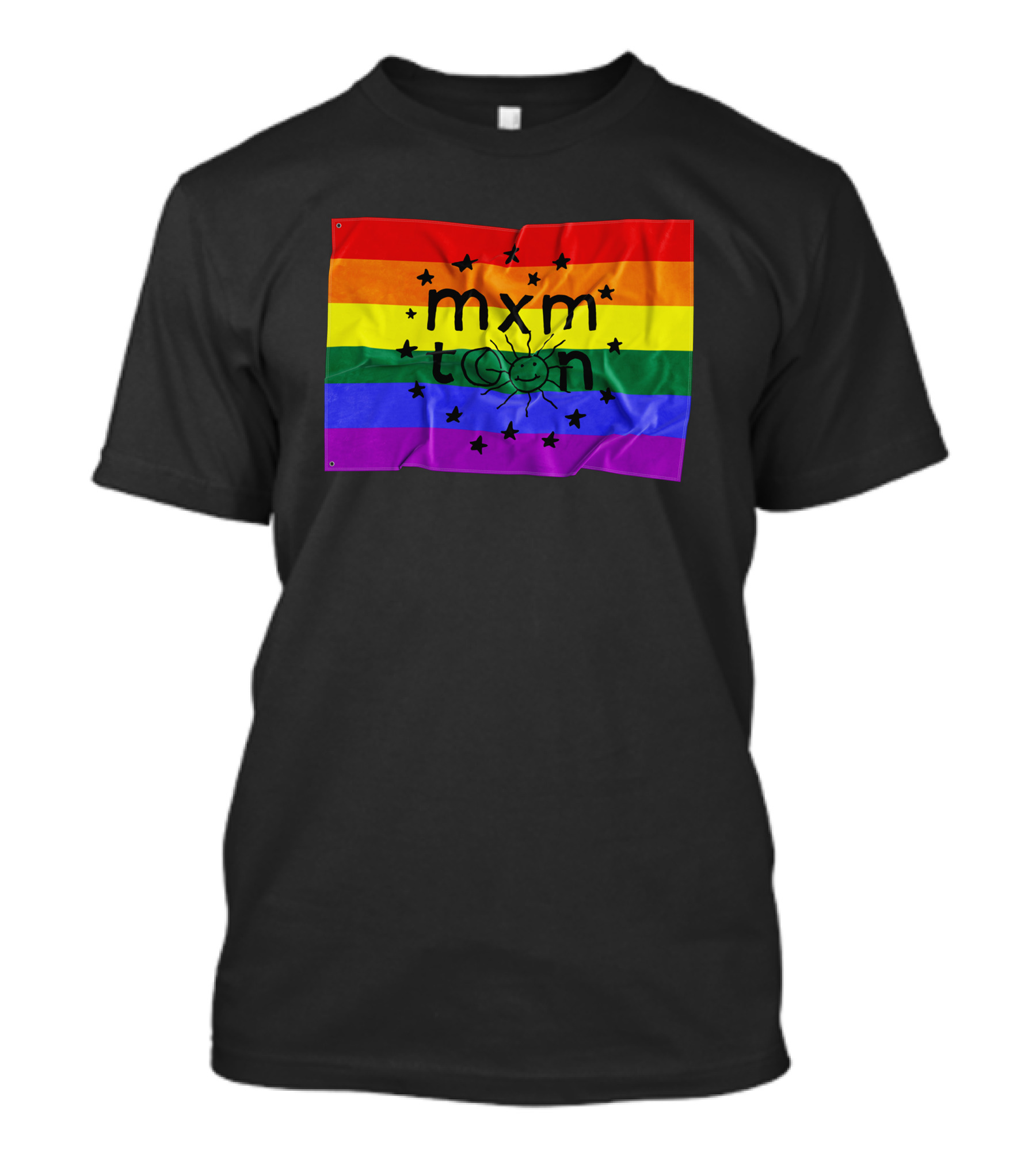 Mxmtoon Merch Rainbow Flag With Sun And Stars T-Shirt