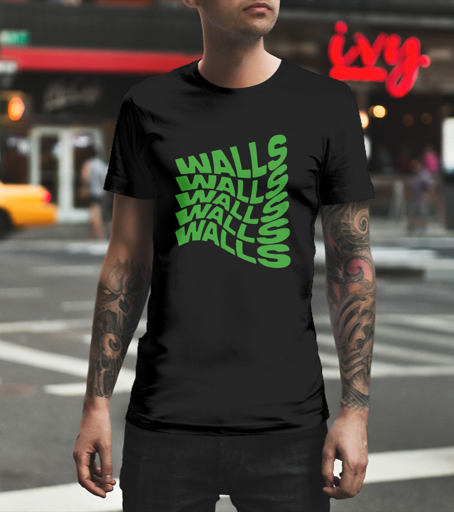 Louis Tomlinson Walls Text Green T-Shirt