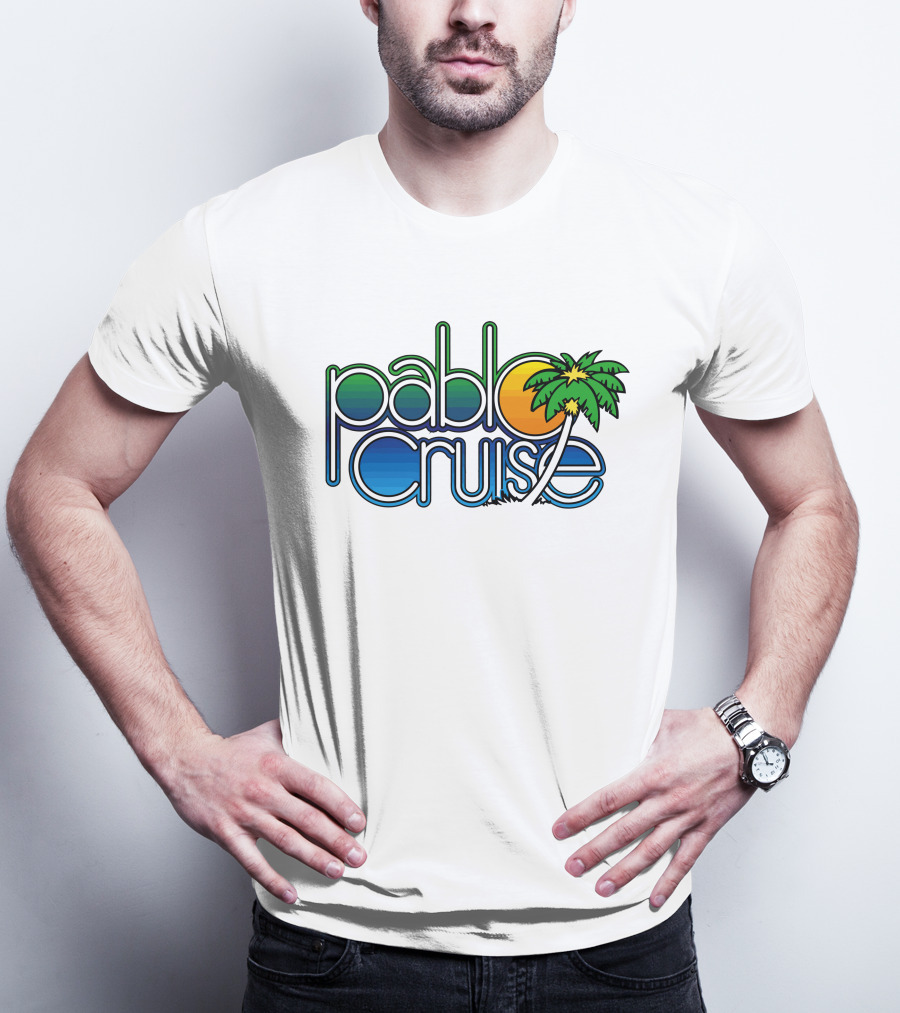 Pablo Cruise Logo Palm Tree Sun T-Shirt