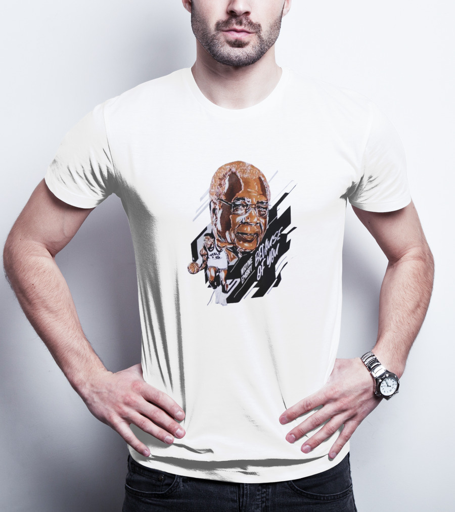 Wayne Embry Basketball Legacy Because Of You T-Shirt