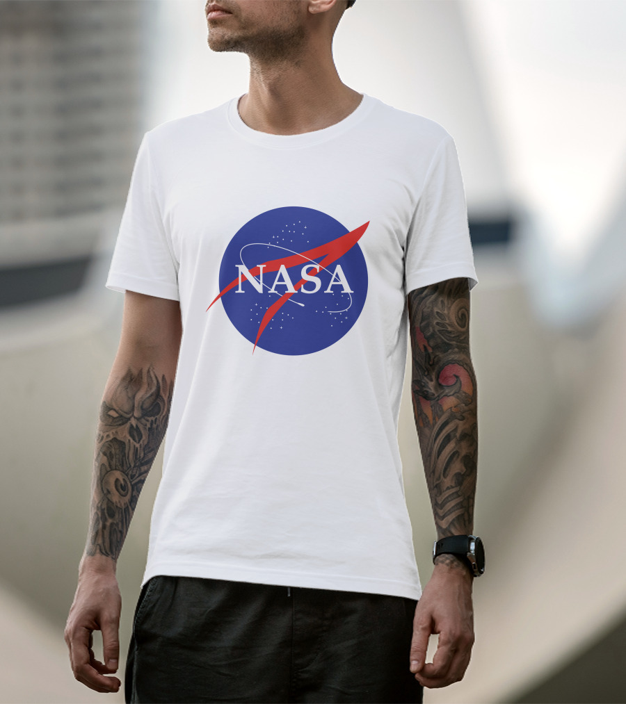NASA Insignia Logo Classic Blue Red T-Shirt