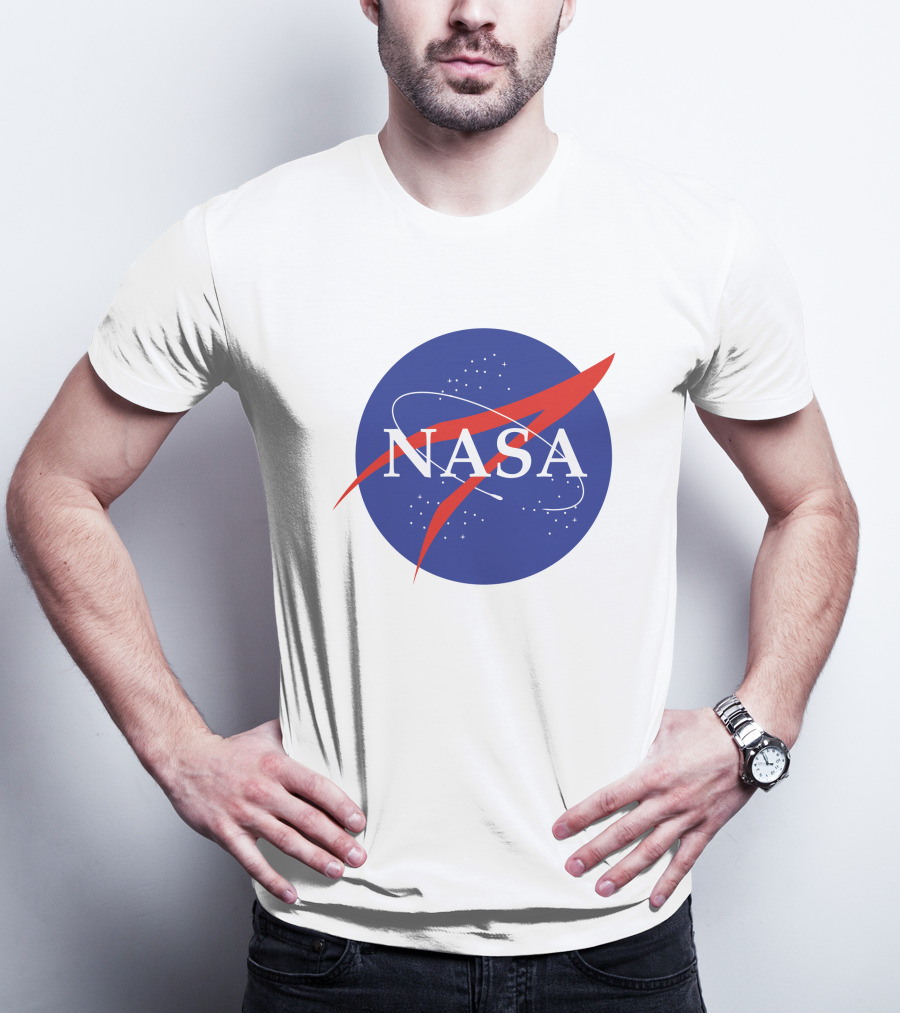 NASA Insignia Logo Classic Blue Red T-Shirt