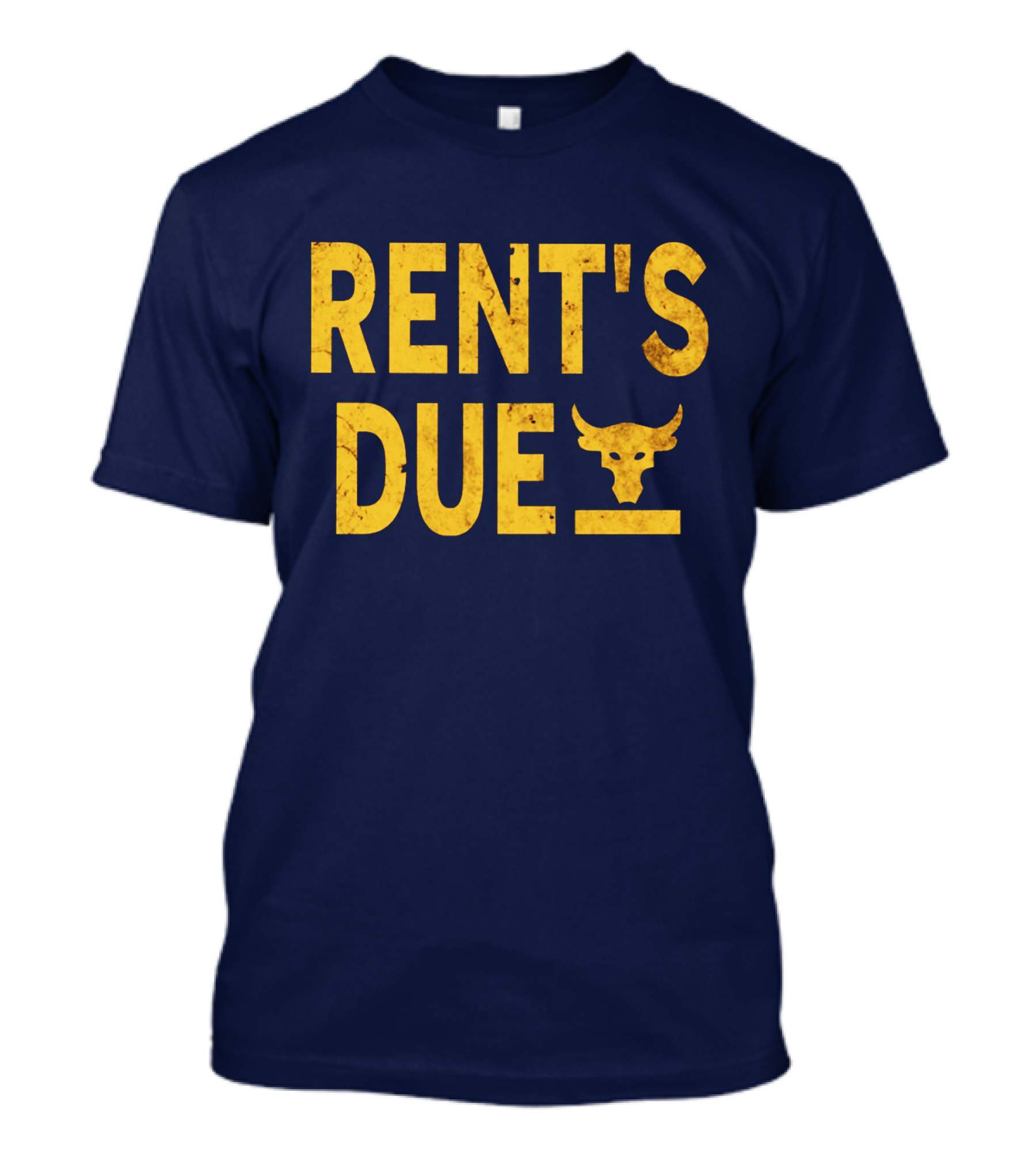 RENT'S DUE Bull Skull T-Shirt