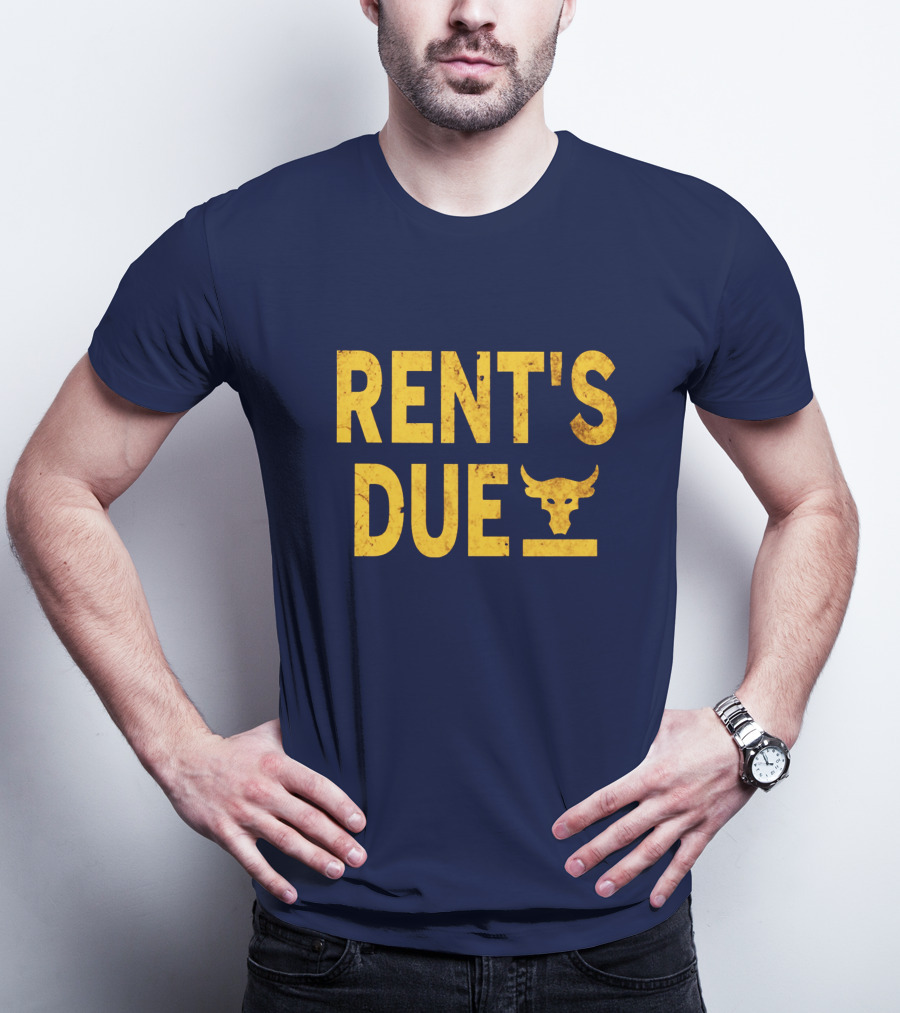 RENT'S DUE Bull Skull T-Shirt