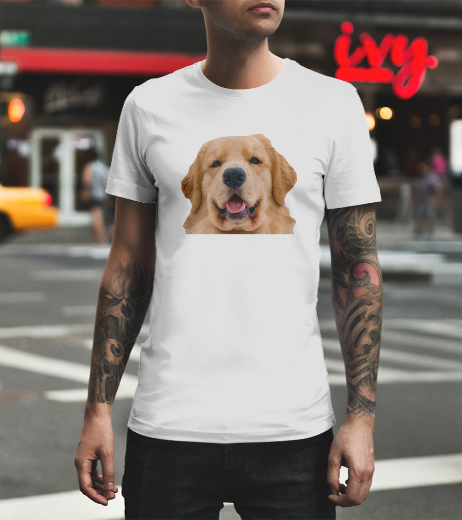Tucker Budzyn Golden Retriever Face T-Shirt