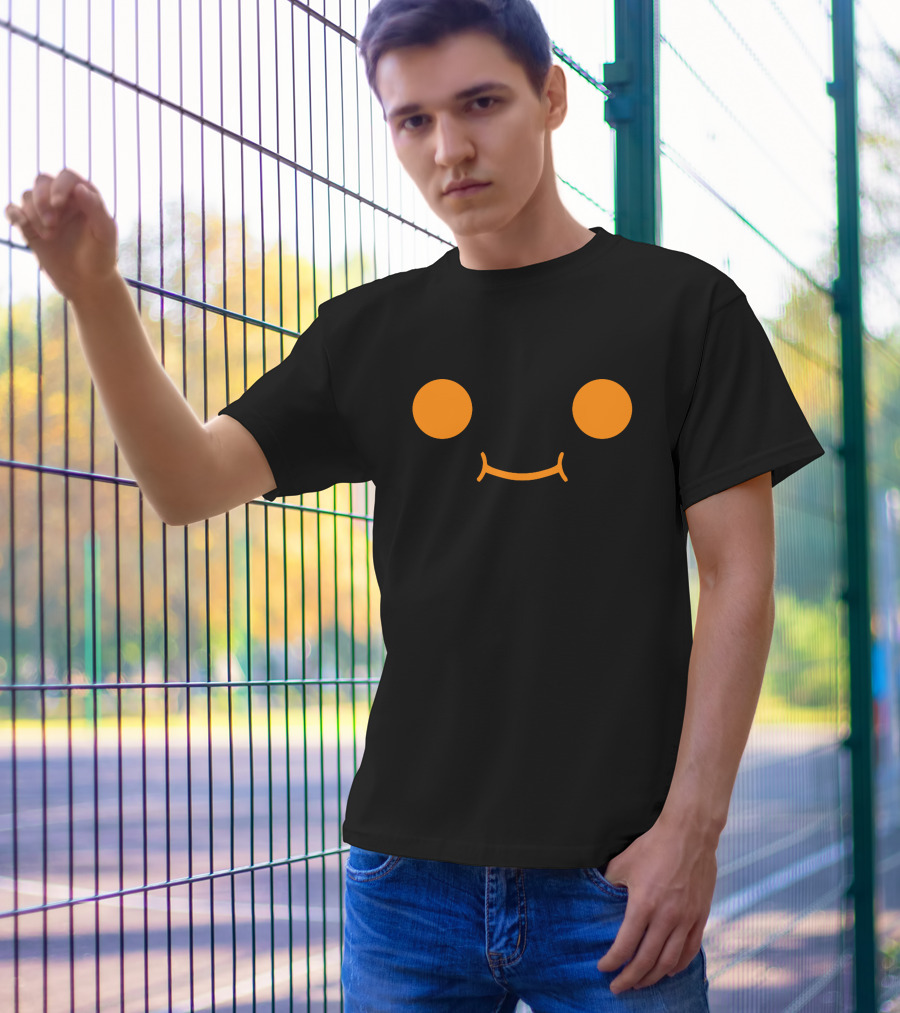 Fundy Smiley Face Minimalist Black-Shirt T-Shirt