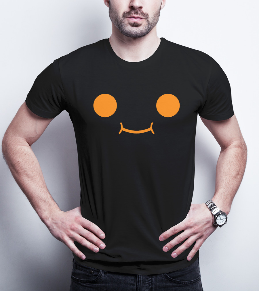 Fundy Smiley Face Minimalist Black-Shirt T-Shirt