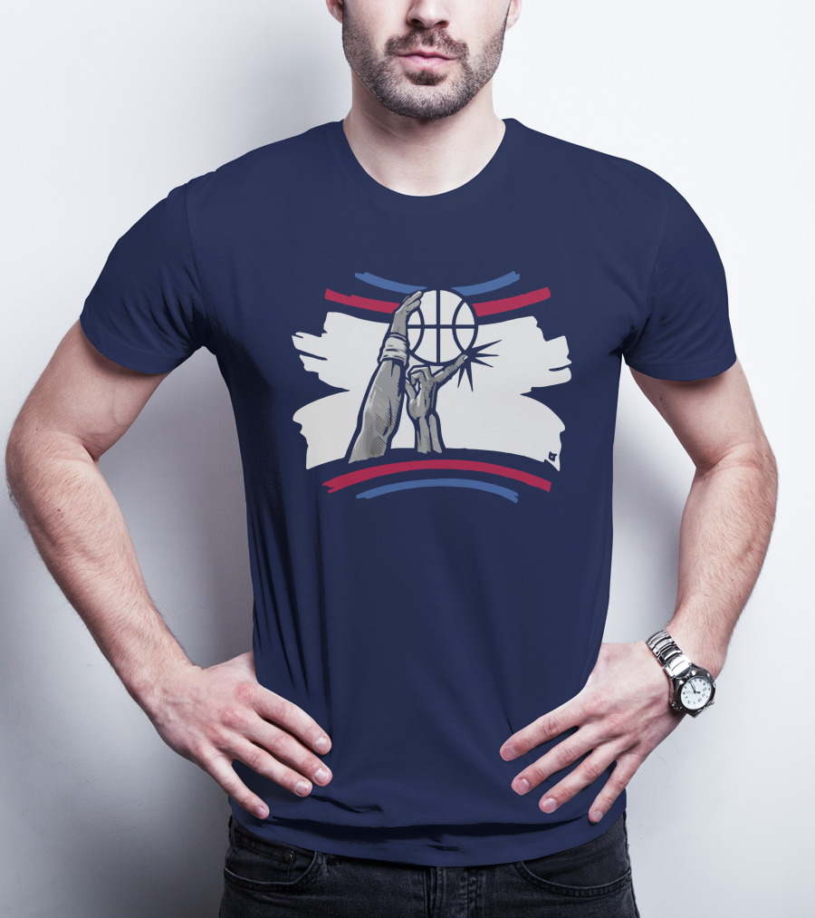 The Finger Block Basketball Iconic Defense Move T-Shirt