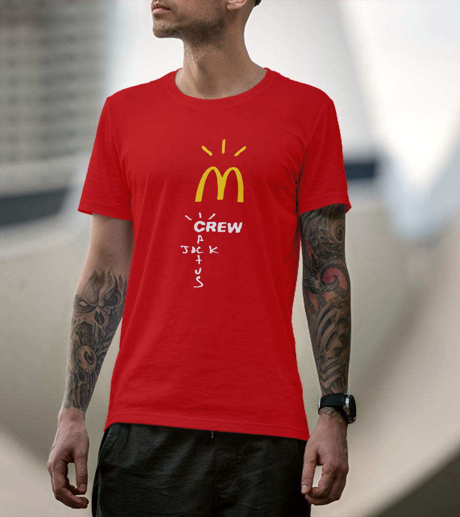 Cactus Jack McDonald's Crew Collection Travis Scott Merch T-Shirt
