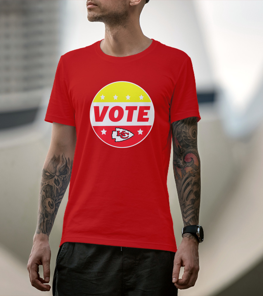 Vote Chiefs KC Red Stars Circle T-Shirt
