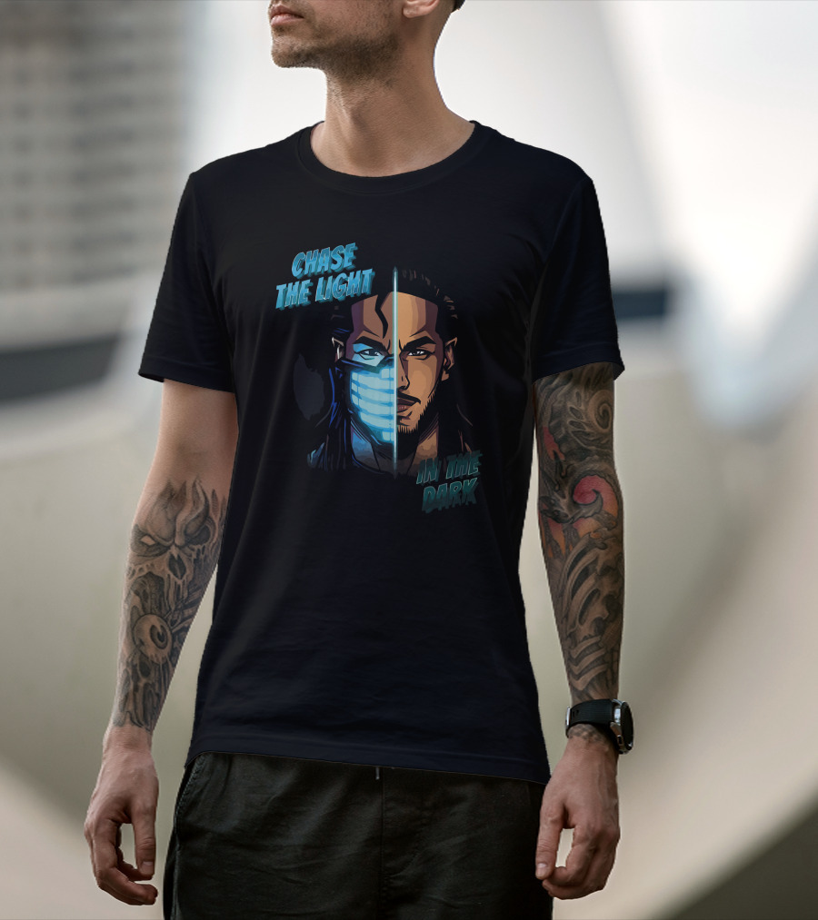 Mustafa Ali Chase The Light In The Dark Split Face T-Shirt