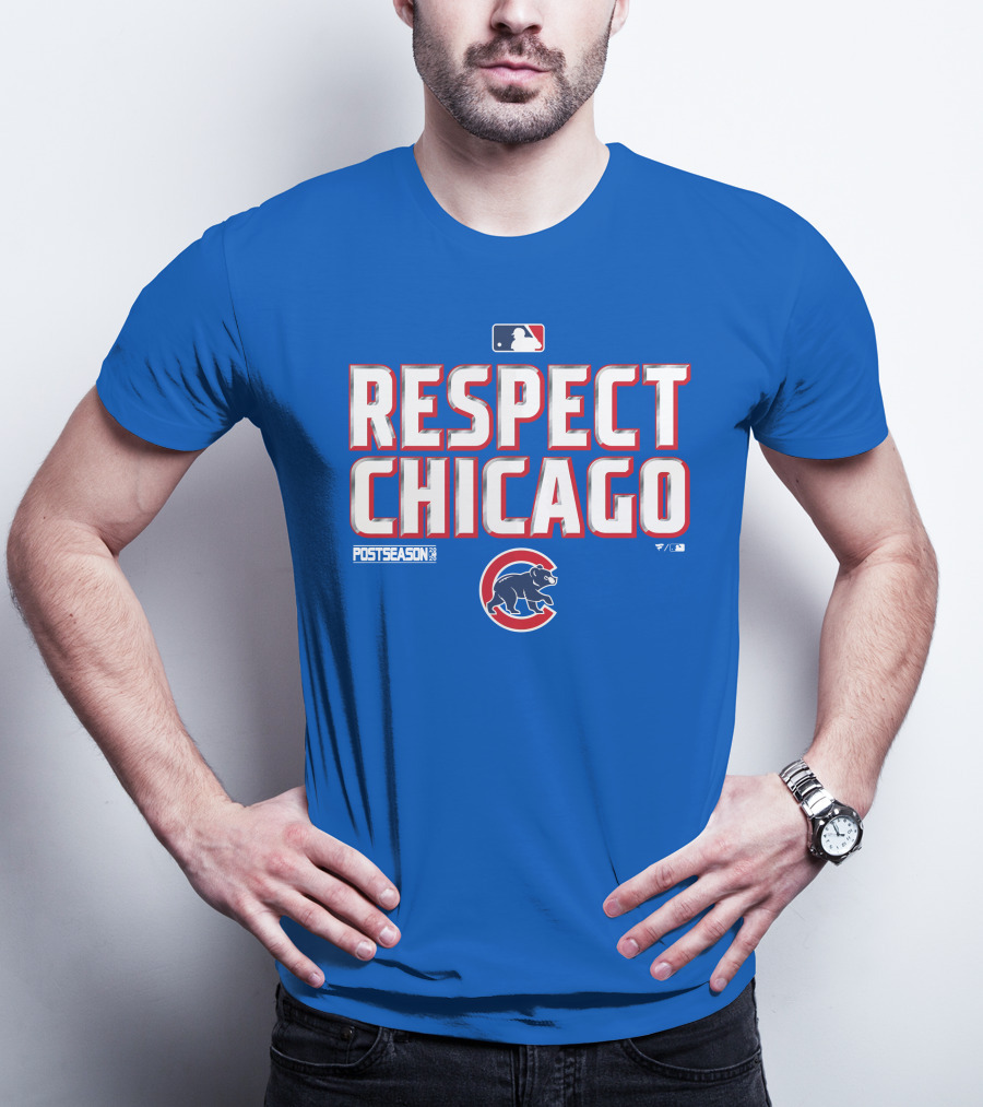 Respect Chicago Cubs Postseason MLB T-Shirt