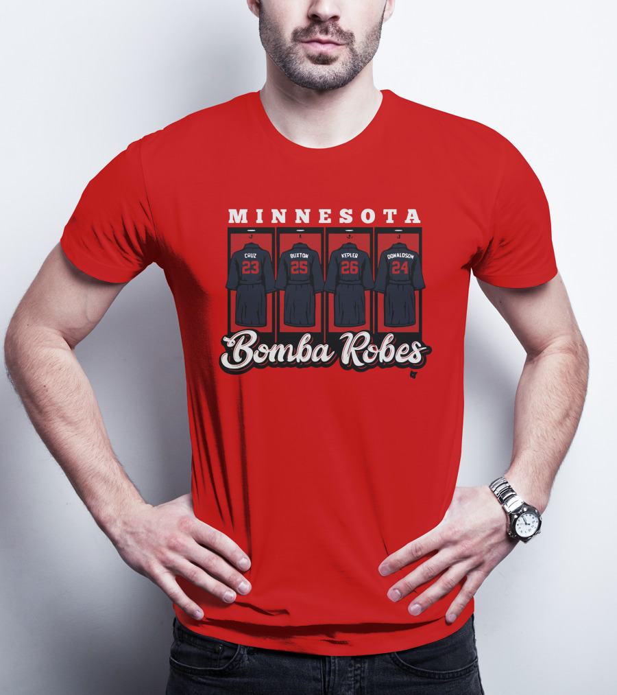 Minnesota Bomba Robes Cruz Buxton Kepler Donaldson Baseball T-Shirt