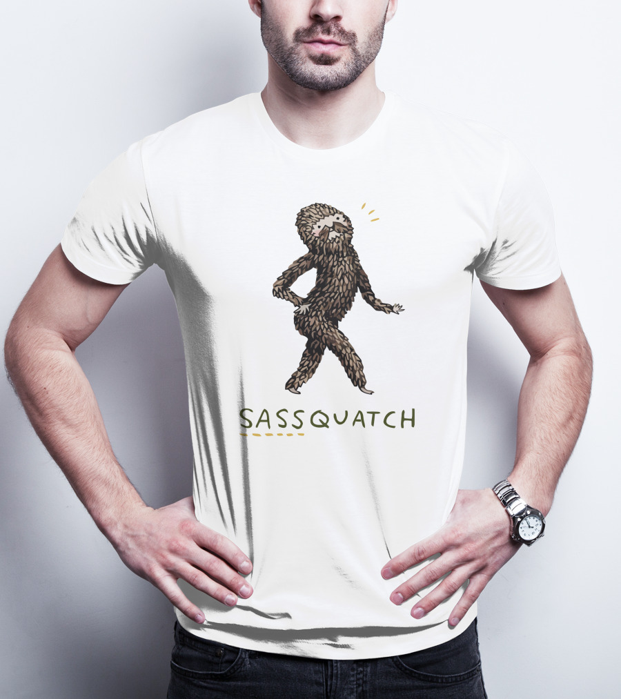 Sassquatch Bigfoot With A Sassy Attitude T-Shirt