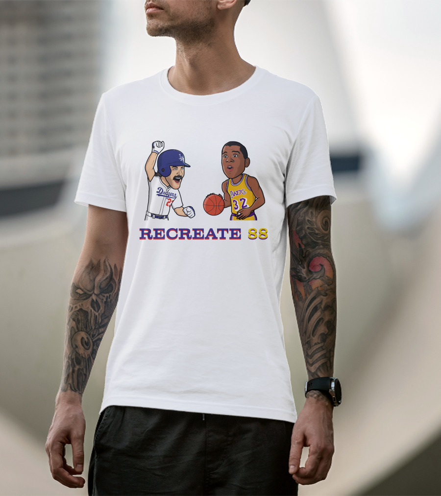 Dodgers Lakers Recreate 88 T-Shirt