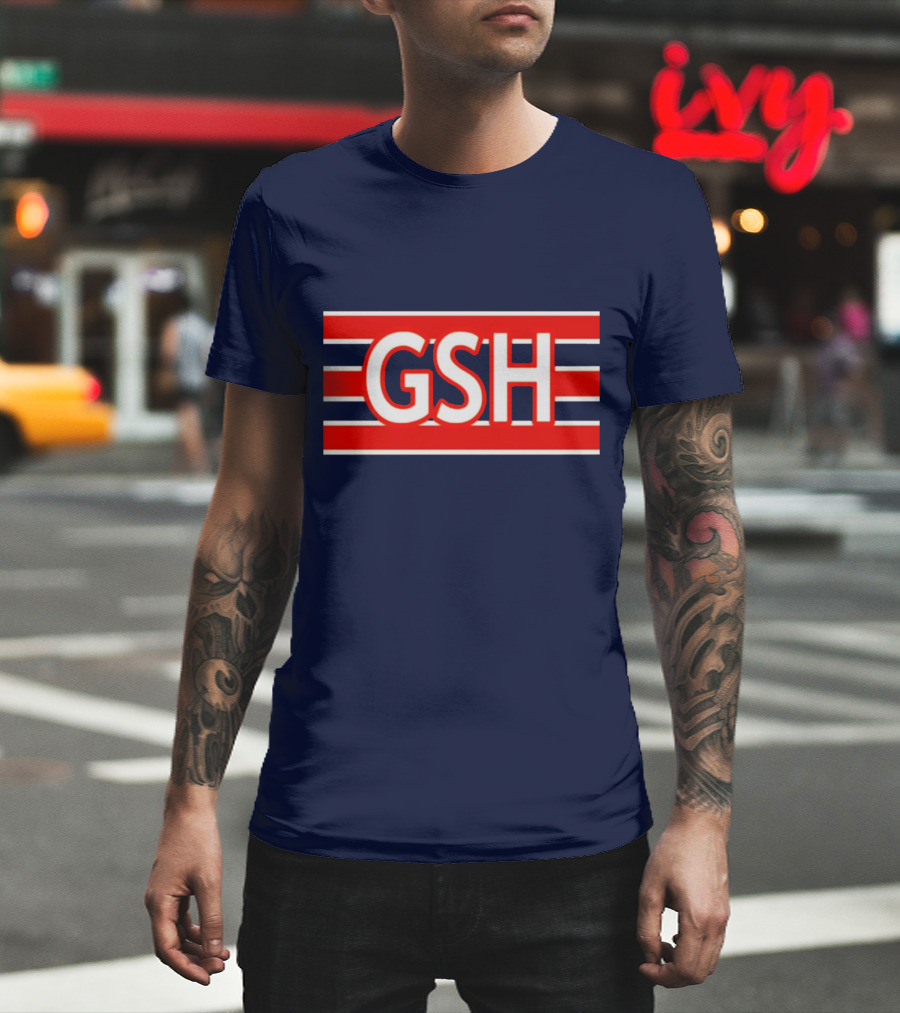 GSH Chicago Bears Stripe Emblem T-Shirt