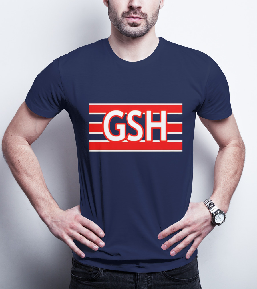 GSH Chicago Bears Stripe Emblem T-Shirt