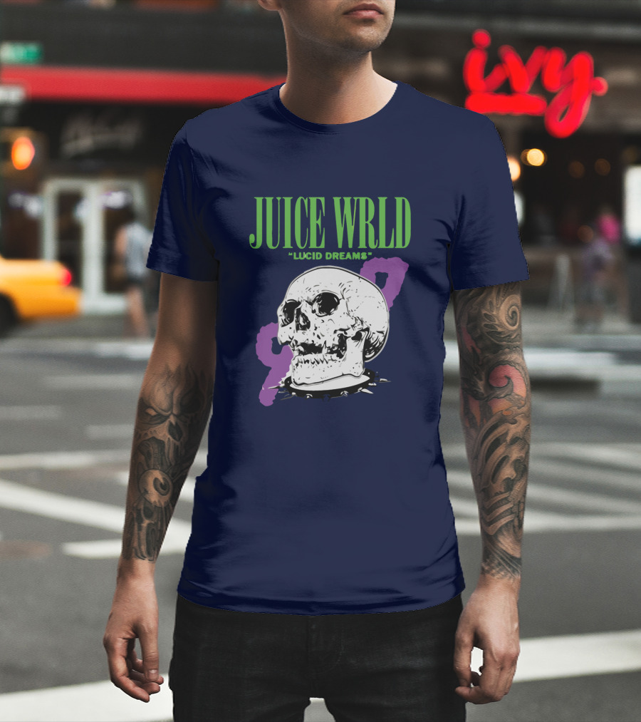 JUICE WRLD LUCID DREAMS 999 Skull T-Shirt